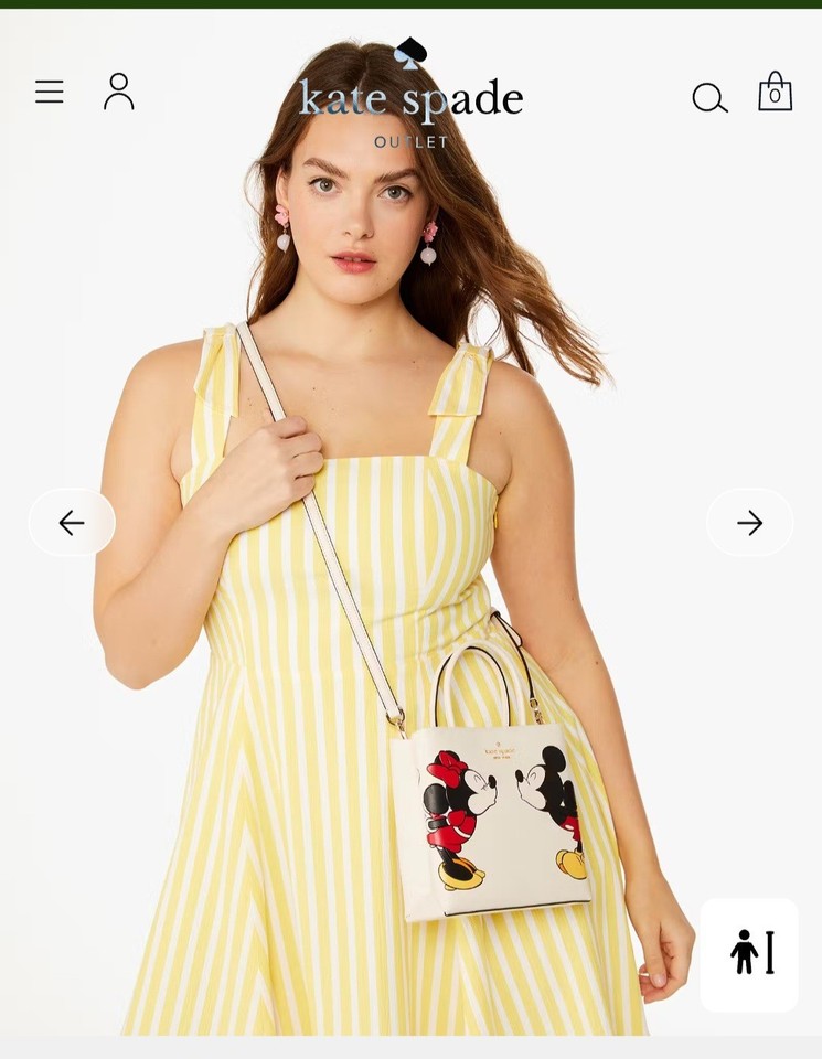 Kate Spade Disney X KSNY Mickey and Minnie Mouse Mini Tote | eBay UK