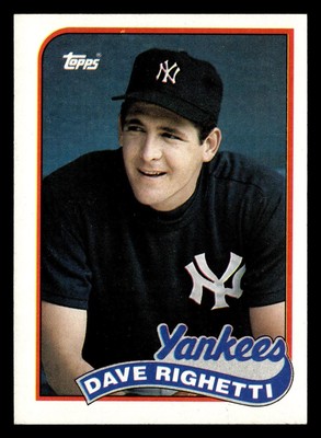 Dave Righetti 1989 Topps #335 New York Yankees Baseball *144C | eBay