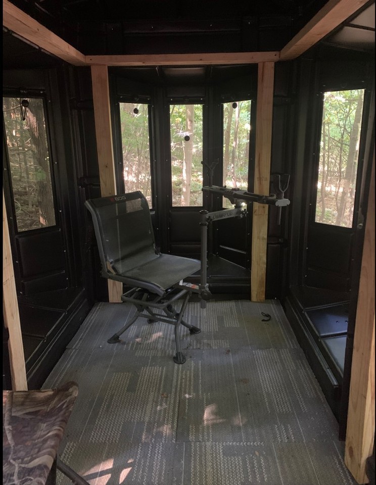 Hughes HP-67010 Hunting Ground 4x8 The Lodge Box Blind W Window Kit (No ...