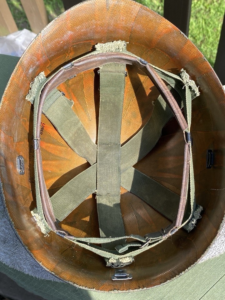Original USGI 1972 Vietnam Era Transitional M1 Helmet Liner P74 Type 1 ...