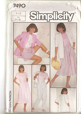 Simplicity 'Go Everywhere' Pattern 7490 Womens' Pullover Top Skirt ...