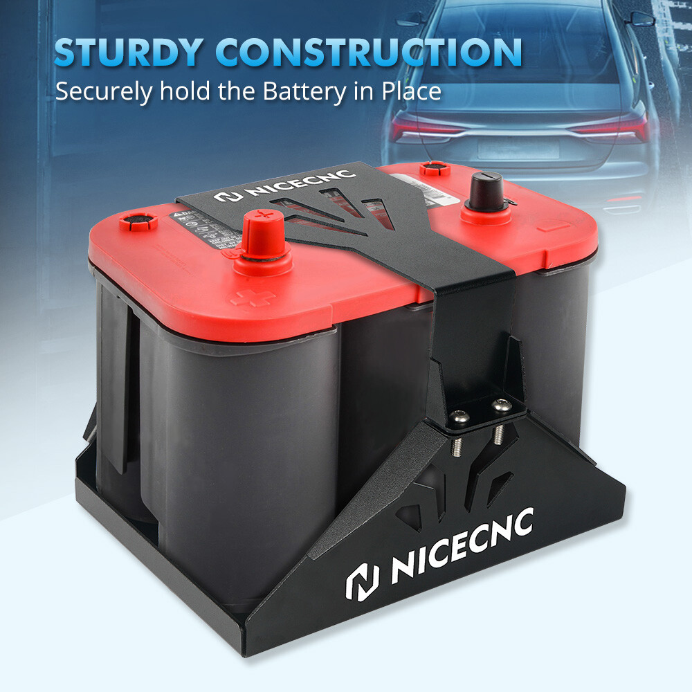 Anodized Battery Hold Down Tray Box Mount For Optima Battery Red Top 34 ...