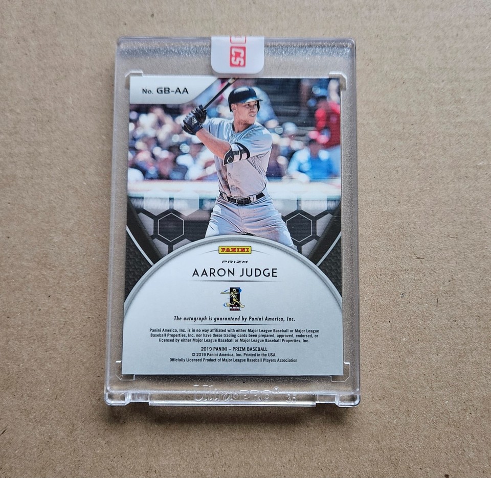 2019 Panini Prizm Game Ball Graphs Aaron Judge Autograph GB-AA. | eBay