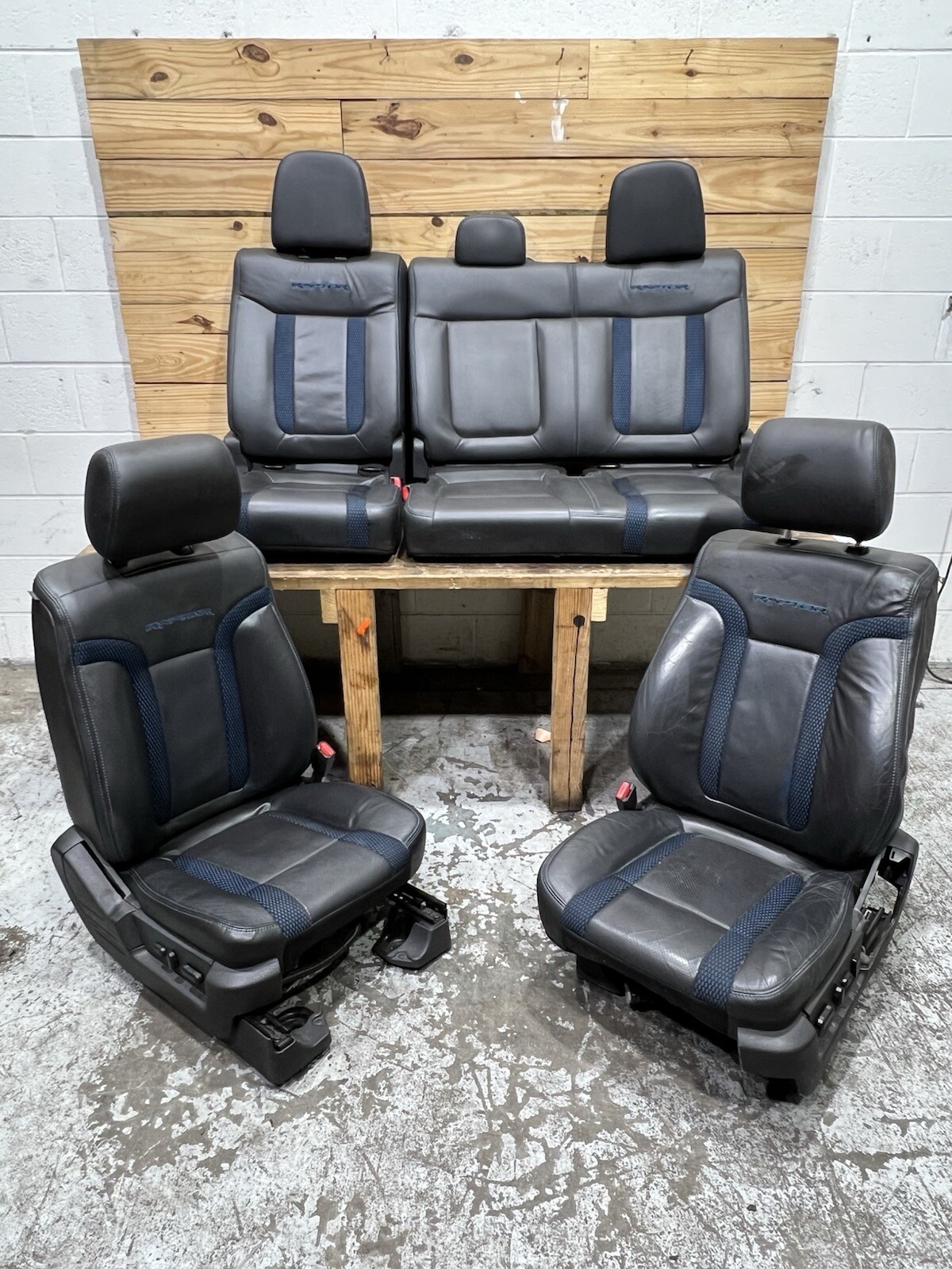 2009-2014 Ford F150 Raptor Leather Heated Cooled Front & Rear Seats SET ...