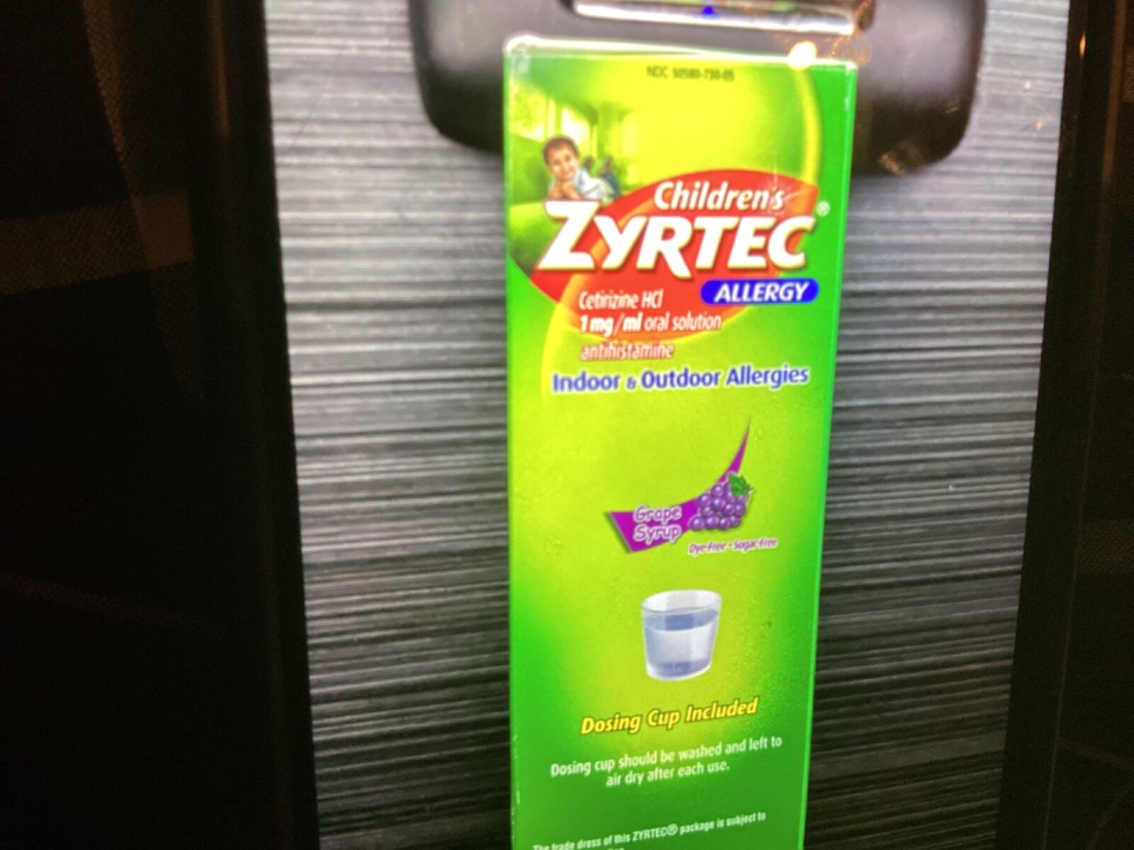 Childrens Allergy Relief Syrup Indoor & Outdoor Zyrtec Grape Flavor ...