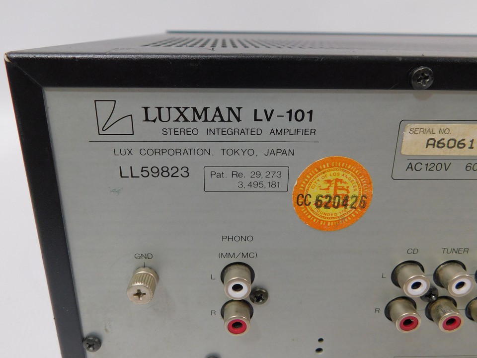 Luxman LV-101 Vintage Stereo Integrated Amplifier (sounds great) | eBay