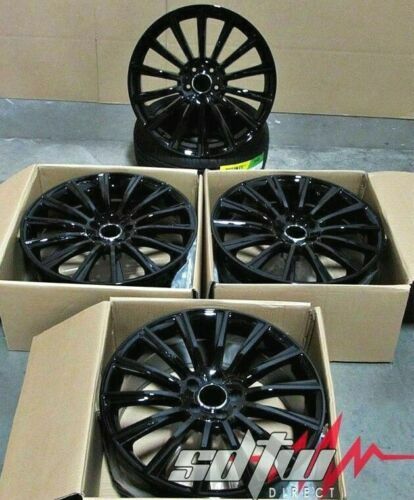 19x8.5 Gloss Black Wheels Fit Mercedes S430 S500 S550 E320 19 Inch Rims ...