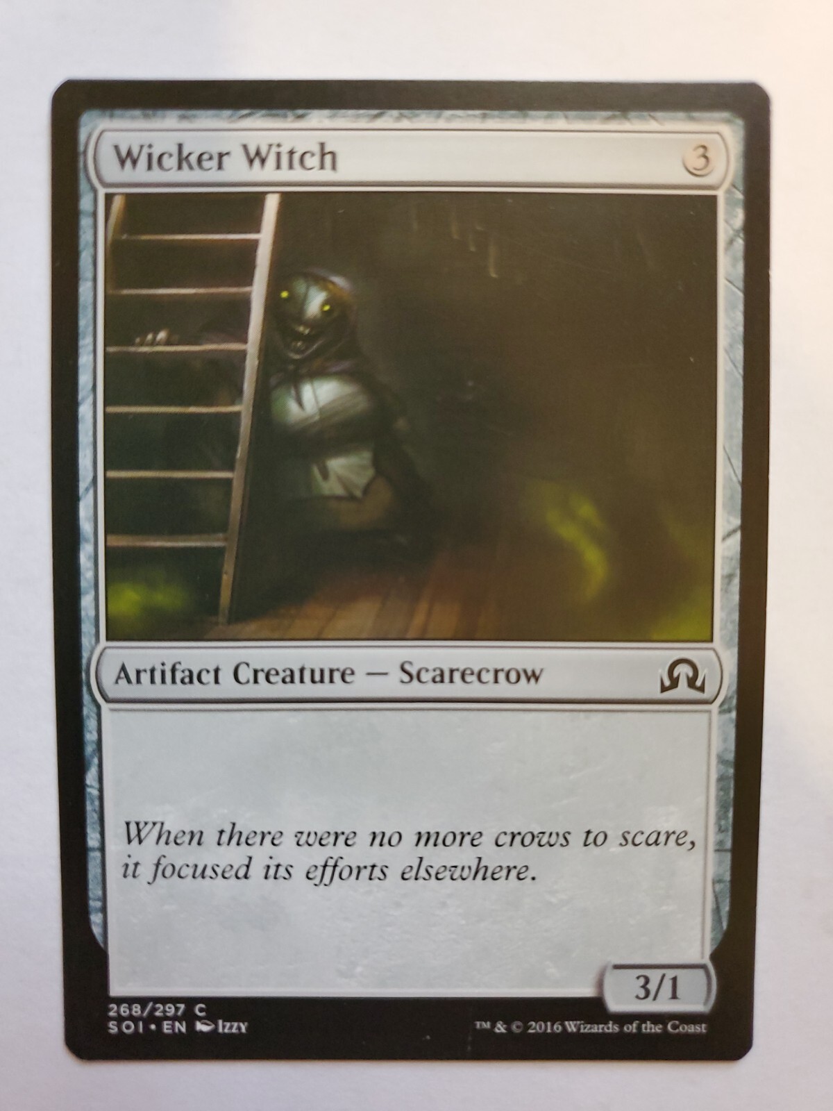 MTG Magic The Gathering Card Wicker Witch Artifact Creature Scarecrow ...