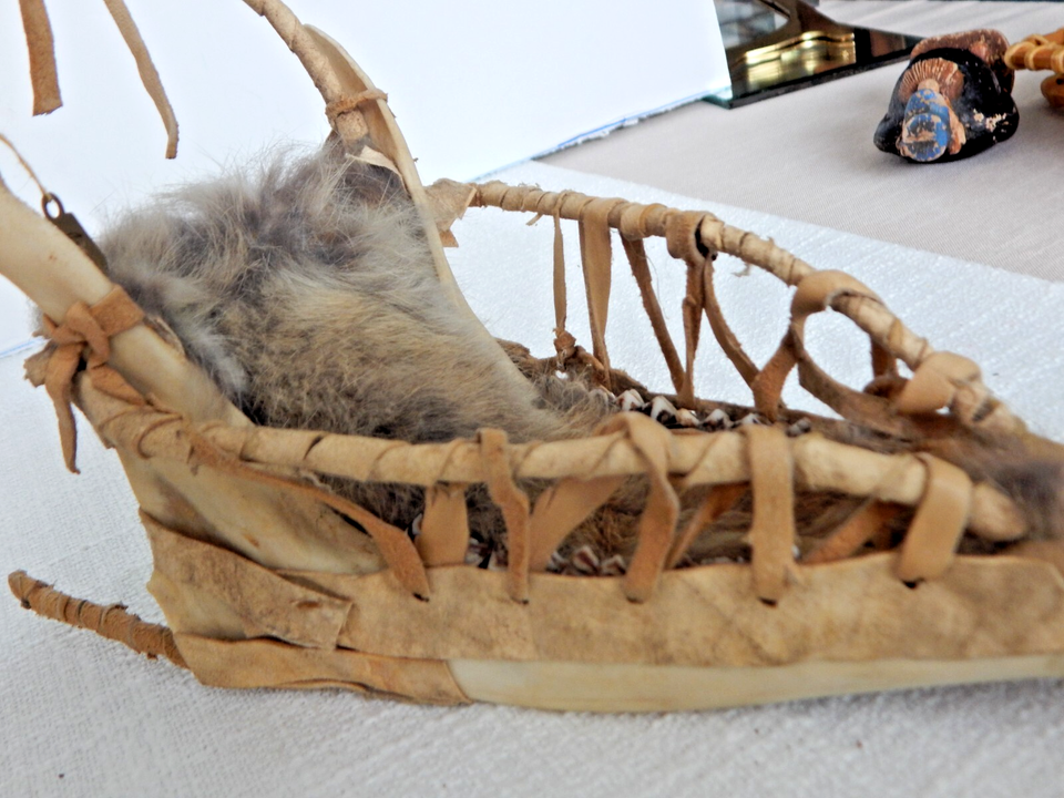 Vtg. Alaska Eskimo Inuit Caribou Jaw Bone Art, Dog Sled | eBay