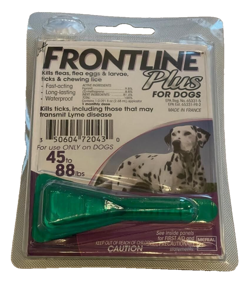 Frontline Plus for Large Dogs 45-88 Lbs. - 1 Dose - Genuine EPA | eBay