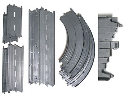 10pc TYCO TCR Slot less Car Total Control Race EXPANSION TRACK ...