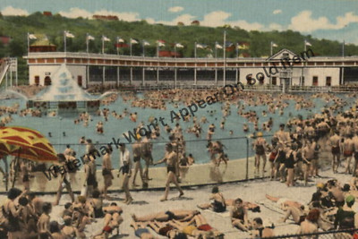 Kennywood Park Swimming Pool Pittsburgh Postcard Reproduction Print ...