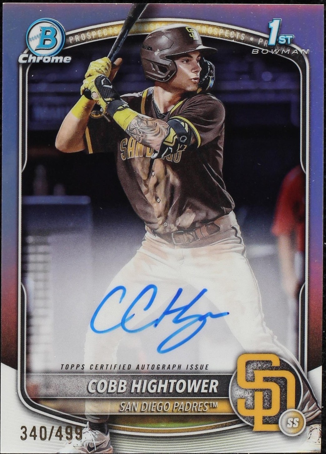 2025 Bowman - Chrome Prospect Autographs Cobb Hightower #CPA-CHI ...