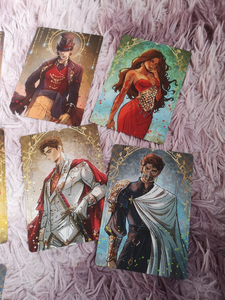 Fairyloot Once Upon A Broken Heart and Caraval cards by Stephanie ...