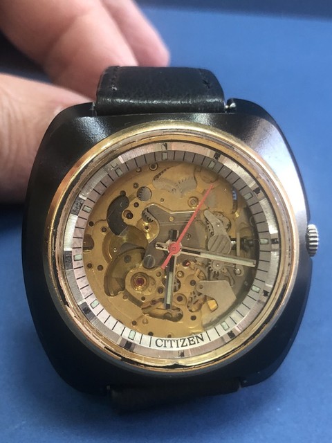 #21 Vintage Automatic Citizen Skeleton Watch 8060A 21j for sale online ...