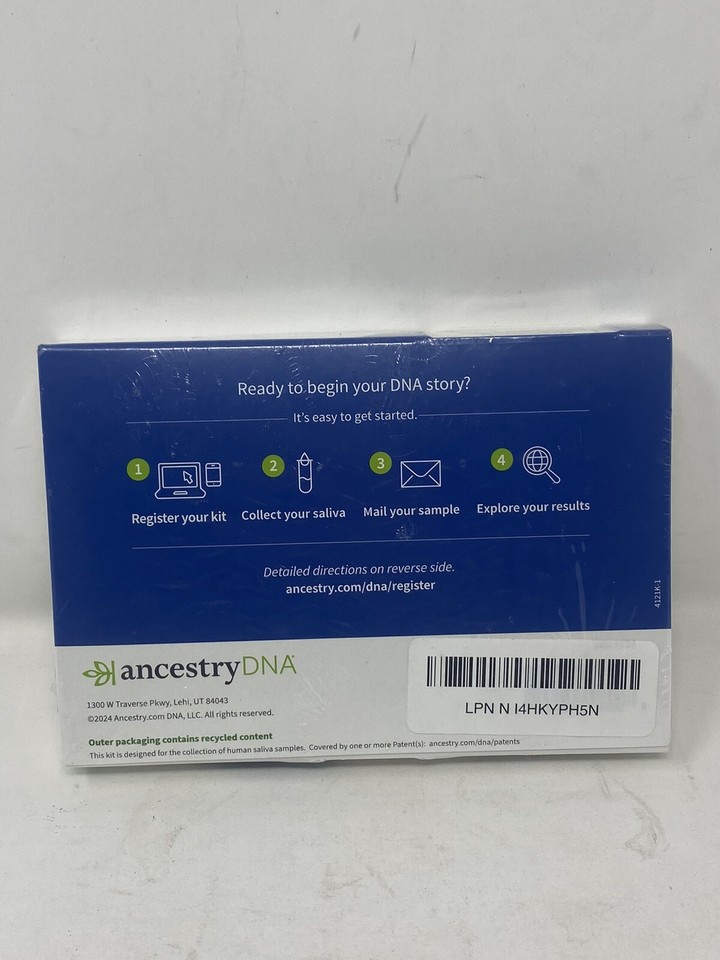 AncestryDNA + Traits Genetic Test Kit DNA Activation Kit Genealogy (New ...