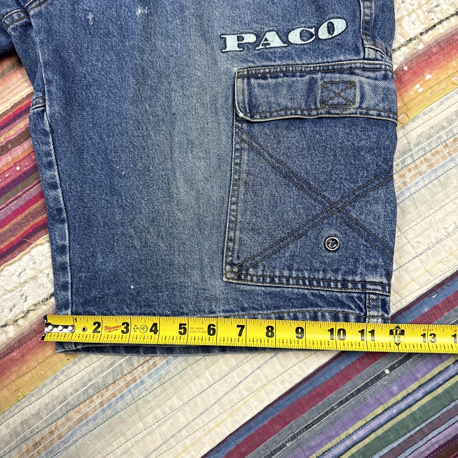 Vintage Paco Jeans 90s Y2K Denim Cargo Shorts Jorts 3… - Gem