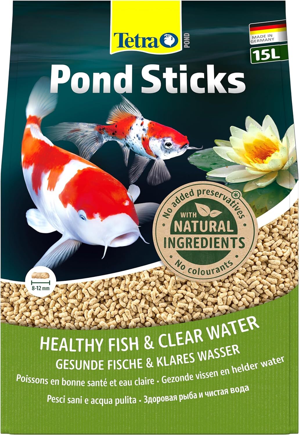 Tetra Pond Floating Fish Food Sticks Goldfish & Koi Stick Promote ...