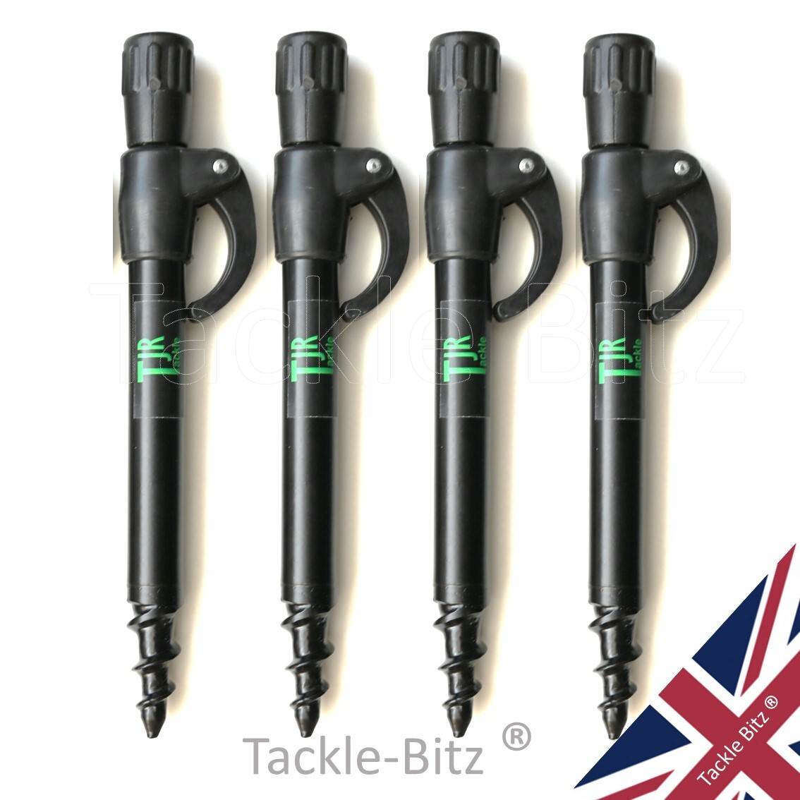 15-25cm Adjustable Fishing Bank sticks Screw Point 16 mm For Buzz bars ...