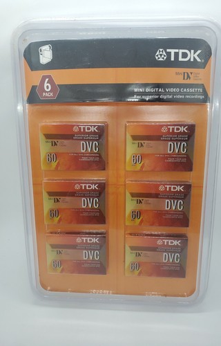 TDK Mini Digital Video Cassette 60 minutes; 6 pack SEALED NEW | eBay