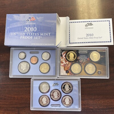 2010 Proof Set US Mint Original Government Packaging Box & COA +Free ...