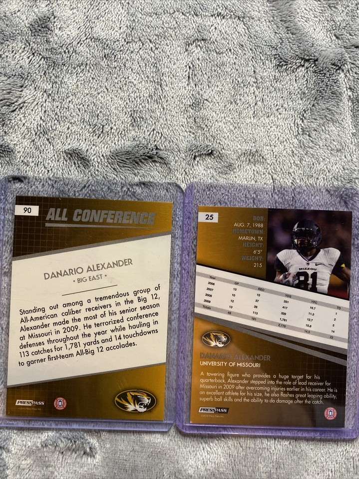 Danario Alexander Trading Card Lot | eBay