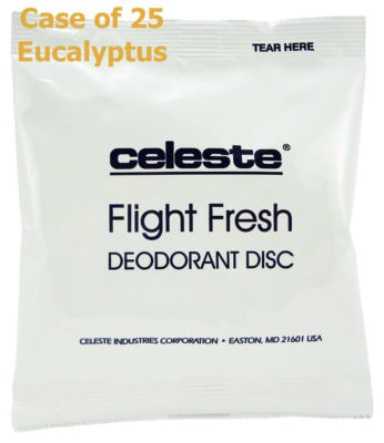 Celeste Flight Fresh Deodorant Disc (Eucalyptus) - 25 Pack | eBay