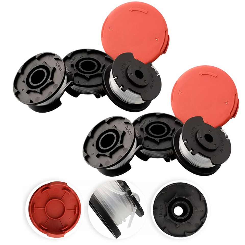 8X For Hyper Tough Spool Trimmer Line 1.6mm + Cap Cover HT19-401-003-06 ...
