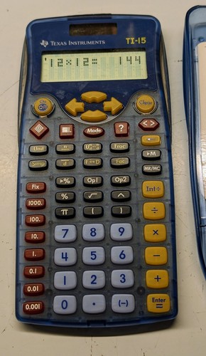 Texas Instruments TI-15 Explorer Elementary Scientific Blue Calculator ...