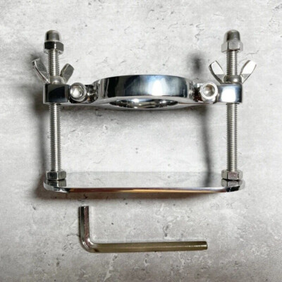 Stainless Steel Squeeze Testicle Ring Ball Crusher Stretcher Lock ...