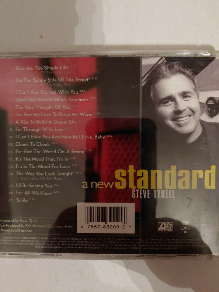 A New Standard by Steve Tyrell (Jazz Vocals) (CD, Sep-1999, Atlantic ...
