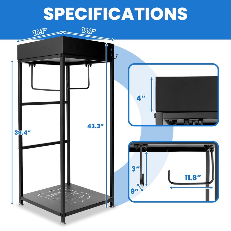 220LB Police Gear Rack Stand Police Vest Hanger and Plate Carrier ...