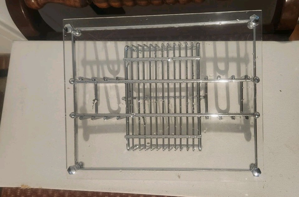 Vintage Charles Hollis Jones VANITY TRAY- Chrome Lucite MCM Tray ...