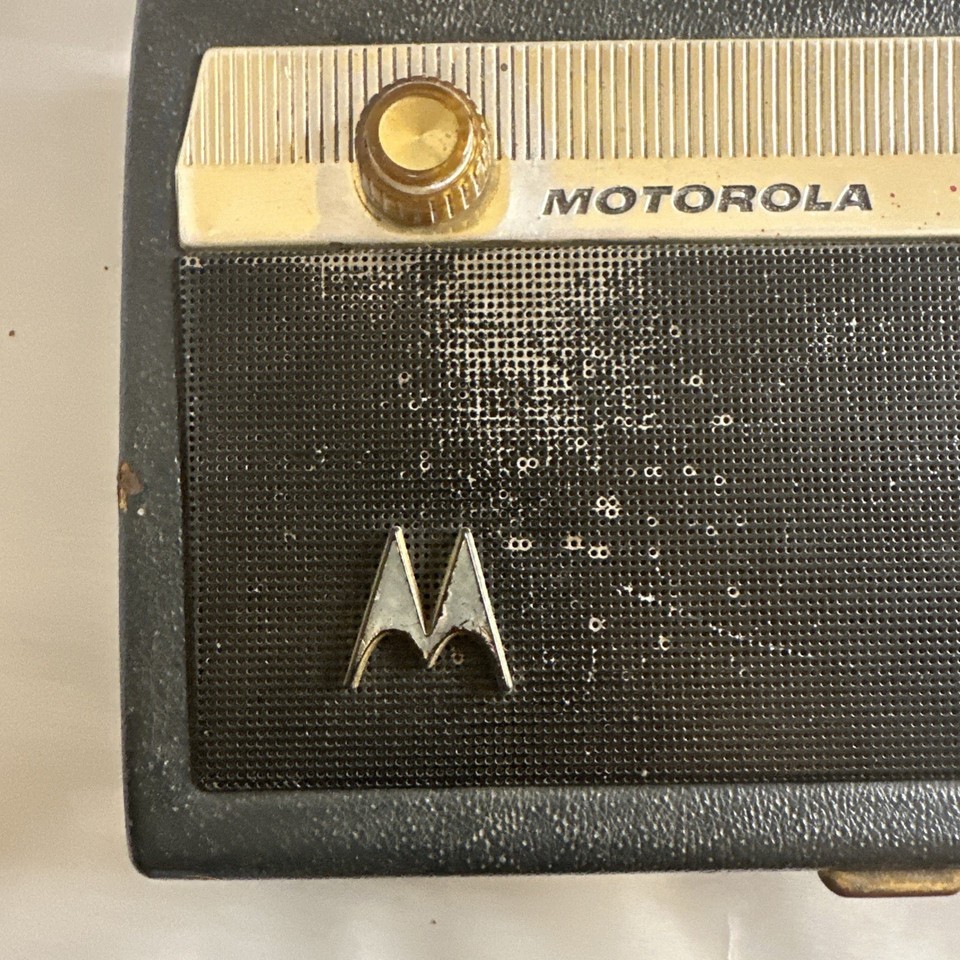 VINTAGE 1950's MOTOROLA 5P32E ROTO-TENNA PORTABLE AM TUBE RADIO w/ CORD ...