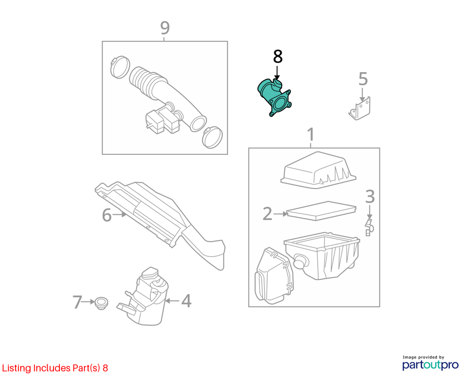 2004-2014 Nissan Maxima Mass Air Flow Meter Maf C8VF8 | eBay