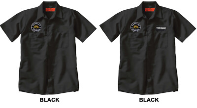CADILLAC SERVICE Embroidered PATCH + Mechanic WORK SHIRT + CUSTOM NAME ...