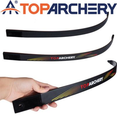 TOPARCHERY Archery Recurve Bow Limbs Laminated Wood & Glass Fibre 30lbs ...