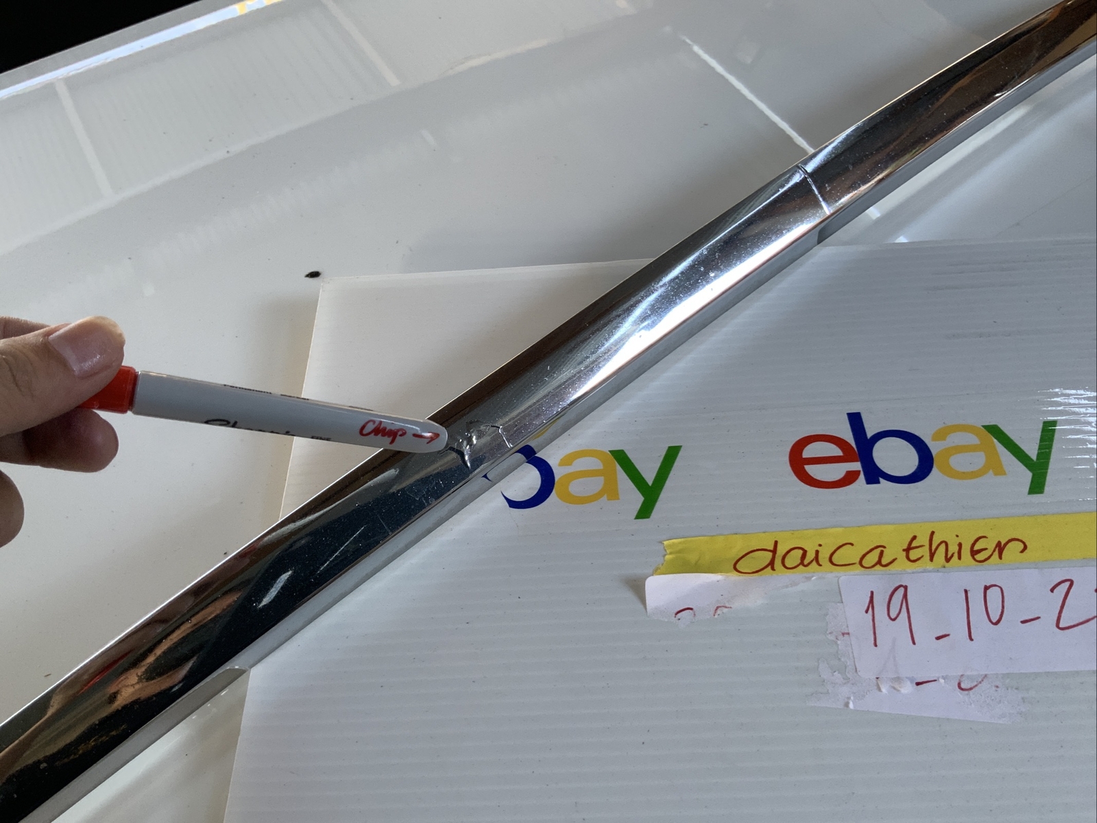 2011-2013 TOYOTA HIGHLANDER FRONT BUMPER LOWER CHROME MOLDING 52711 ...