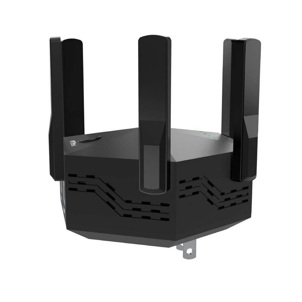 Wifi Range Extender Dual-Band 1200M Gigabit Reception Wireless Router ...
