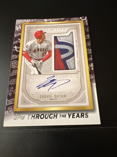 2021 Topps Through The Years Number TTY-17 Shohei Ohtani Trading Card ...