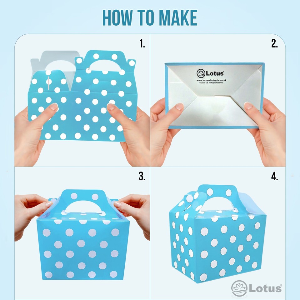 Kids Party Box Bag, Childrens Coloured, Treat, Toy, Lunch Loot, Gift ...