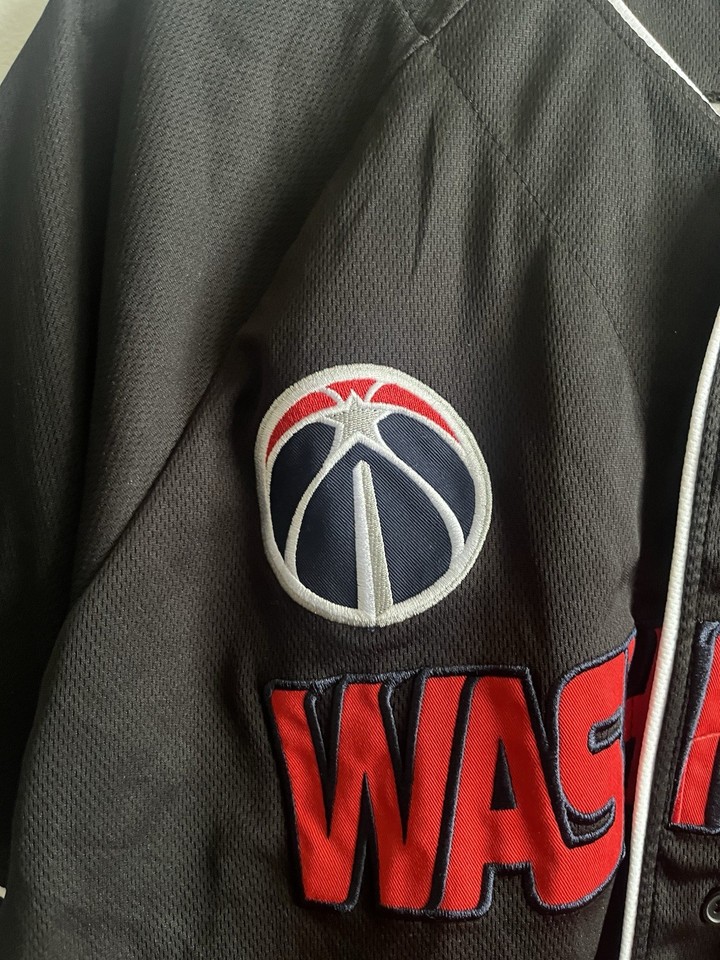 Ultra Game Washington Wizards NBA #63 Black Baseball Jersey Men’s Size ...