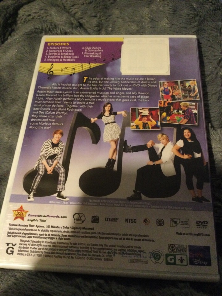 Austin & Ally: All the Write Moves [DVD] NEW SEALED Disney TVG Family ...