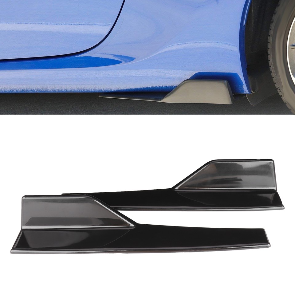 Car Pair Side Skirt Rocker Splitter Side Winglet Wing Diffuser Car Body ...