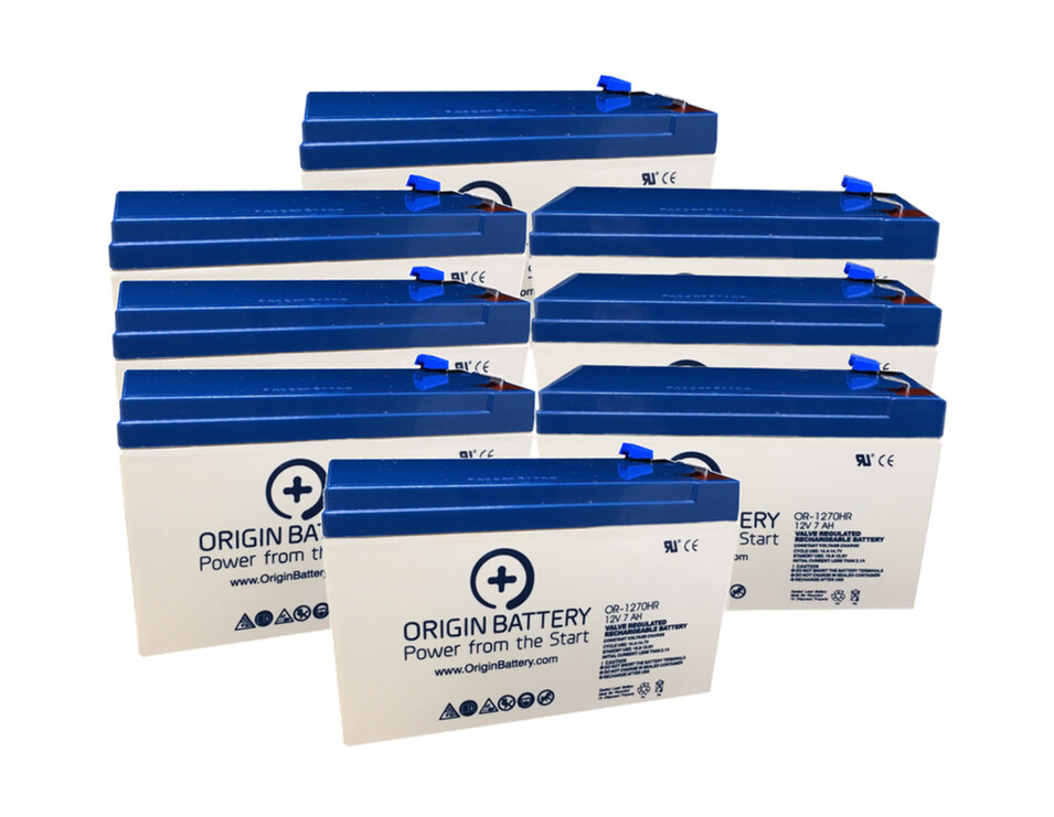 APC RBC12 Battery Kit - 8 Pack 12V 7AH High-Rate Discharge 2 Year ...