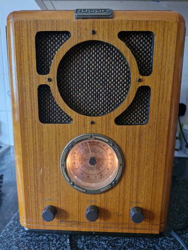 Bush R701 FM/MW Analogue Radio Brown Wooden 1930s Retro Style Case ...