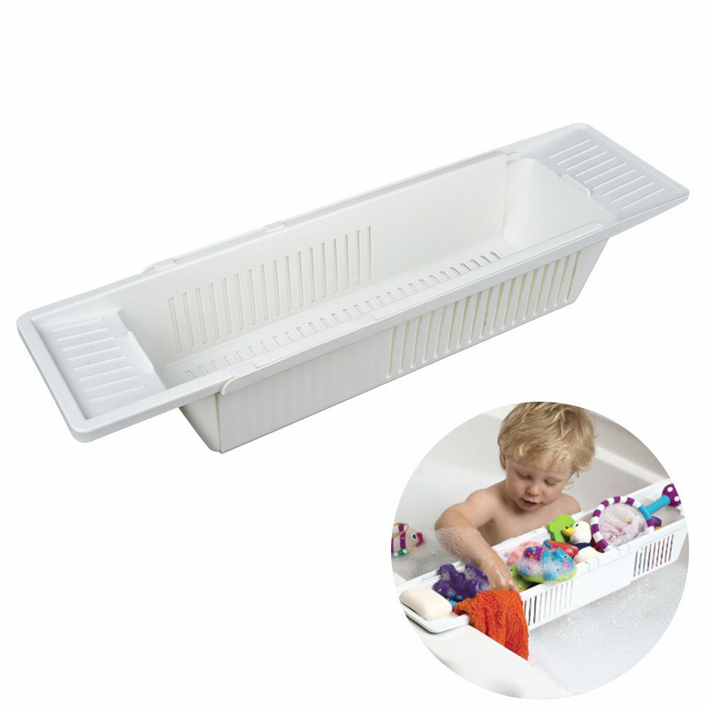 Bath Rack Deep Over Bath Tub Rack Extendable Storage Rack Kitchen ...