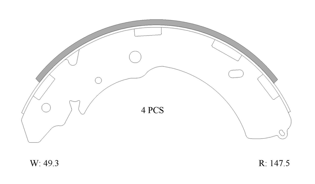 Bosch 0 986 AB1 579 Brake Shoe Set for sale online | eBay