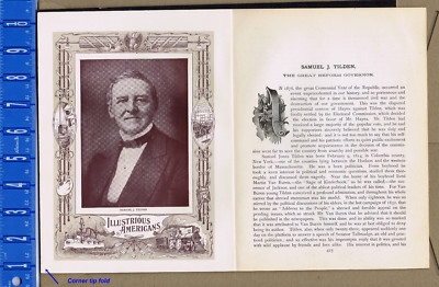 Samuel Jones Tilden, New York Governor -1896 Illustrious American ...