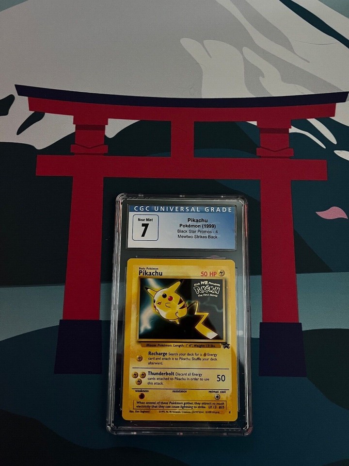 Pokémon TCG Pikachu Wizards Black Star Promos 4 Regular Promo CGC ...